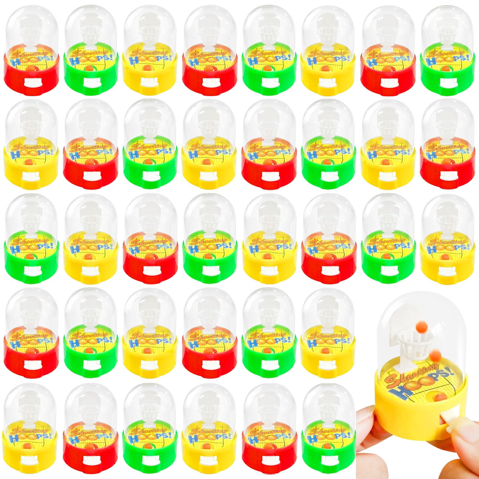 36 Pack Mini Finger Basketball Shooting Game Toys,Handled Fidget ...