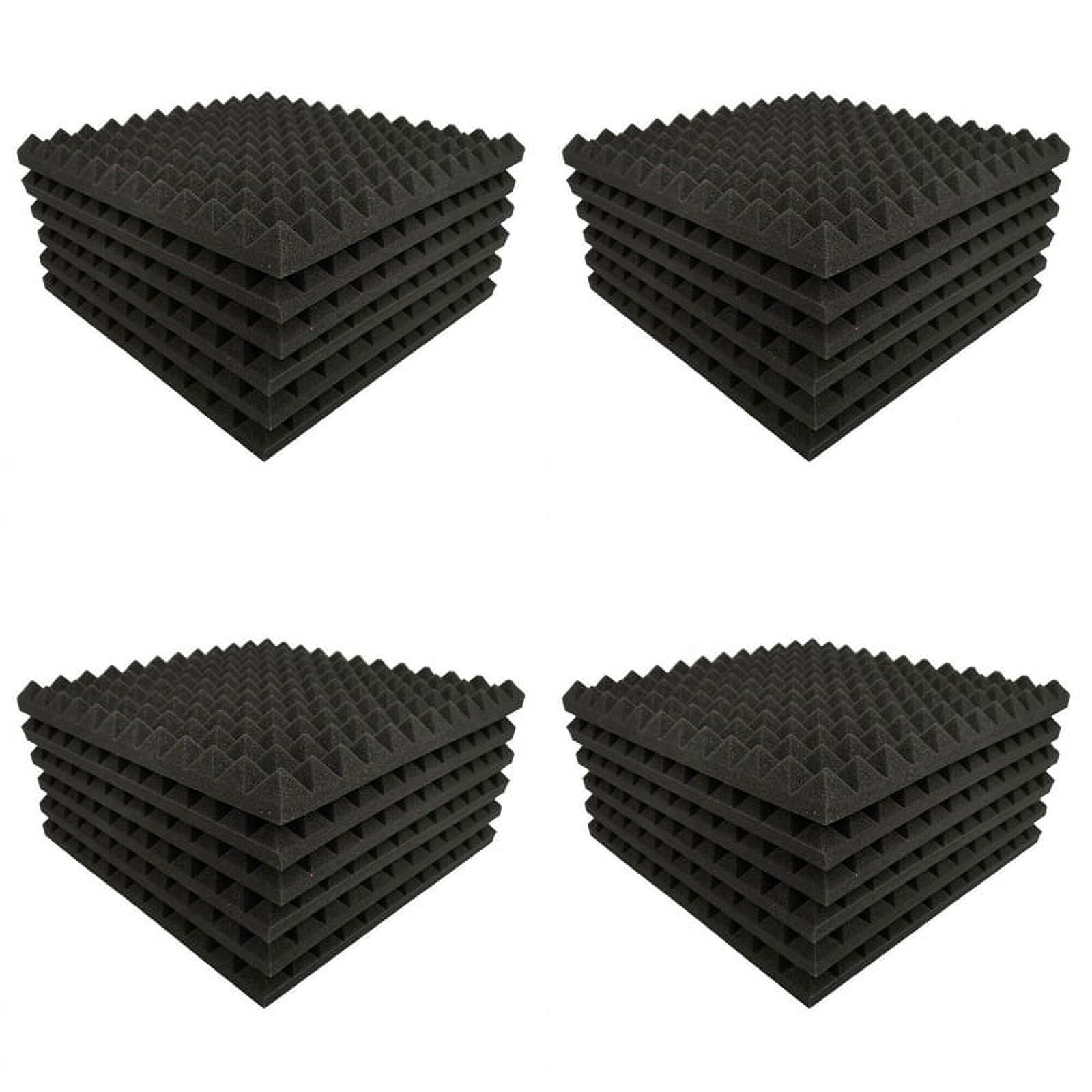 36 Pack Pyramid Shape Soundproof Foam Sound Proof Padding Treatment ...