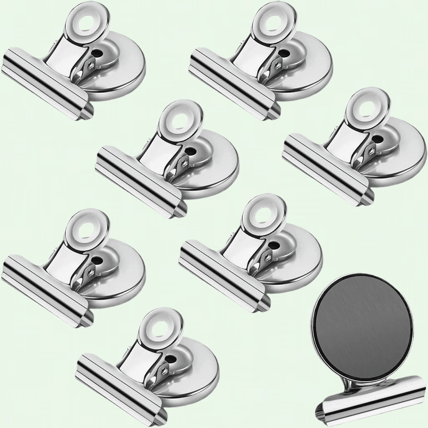 36 Pack Round Fridge Magnets, Strong Magnetic Clips for Refrigerator ...