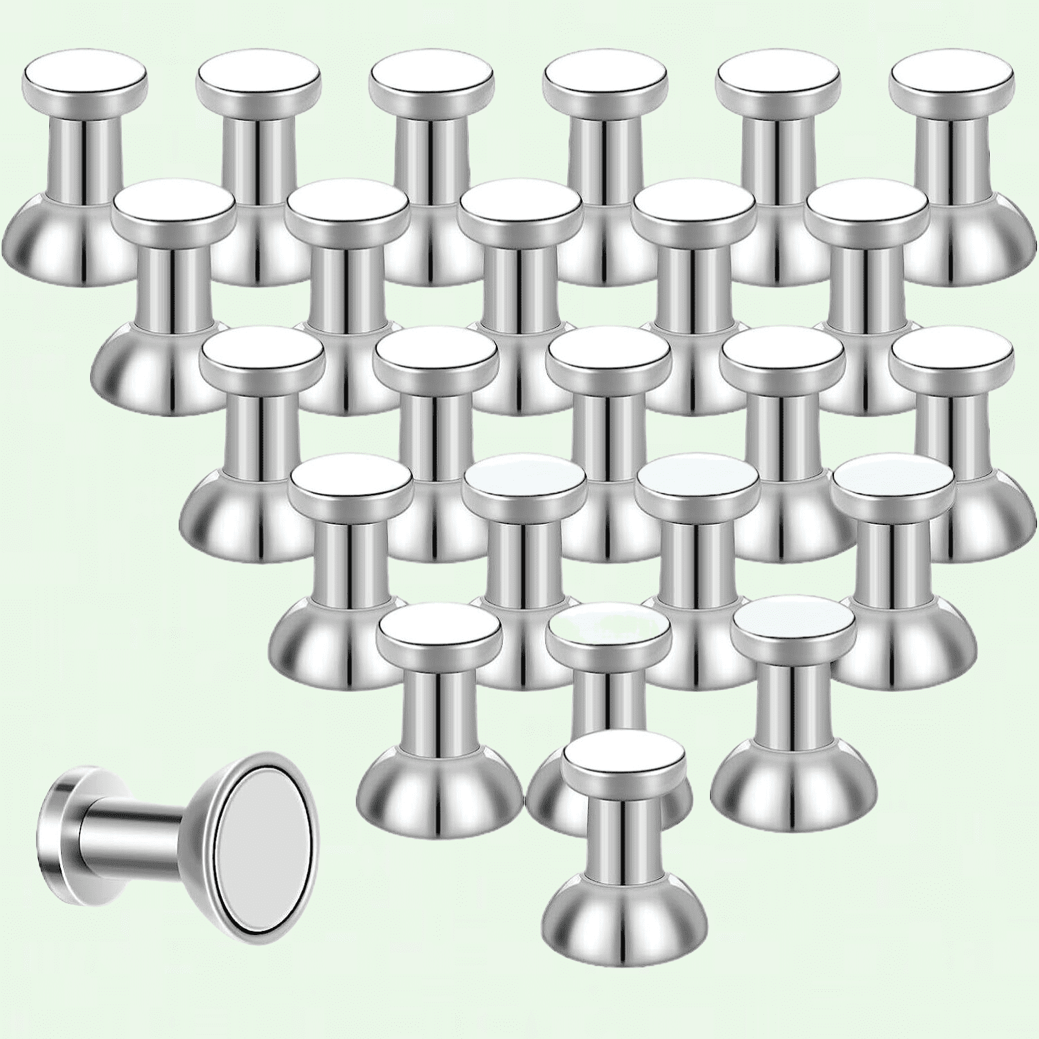36 Pack Round Magnets in 5 Colors, Strong Push Pin Magnets for ...