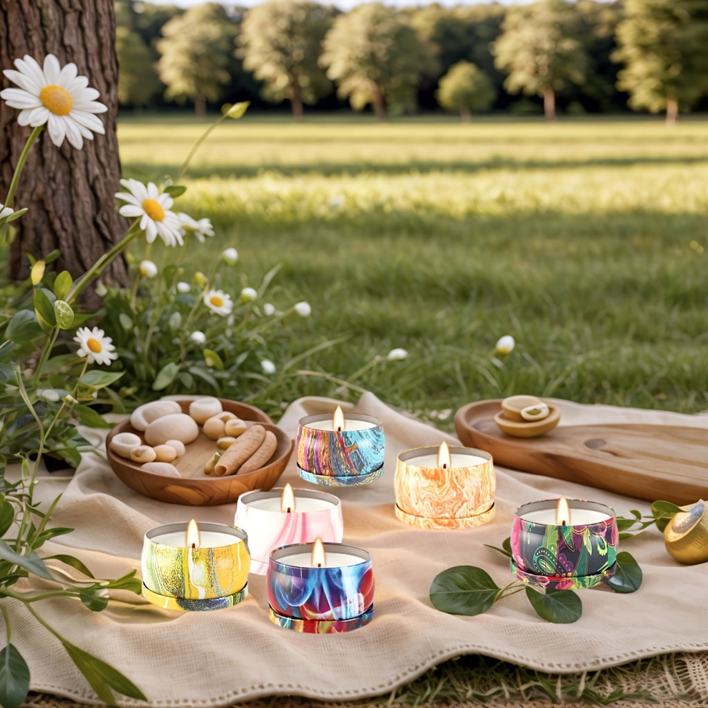 36 Pack Scented Soy Wax Candle Gift Set - Portable Tin Can Candles for ...