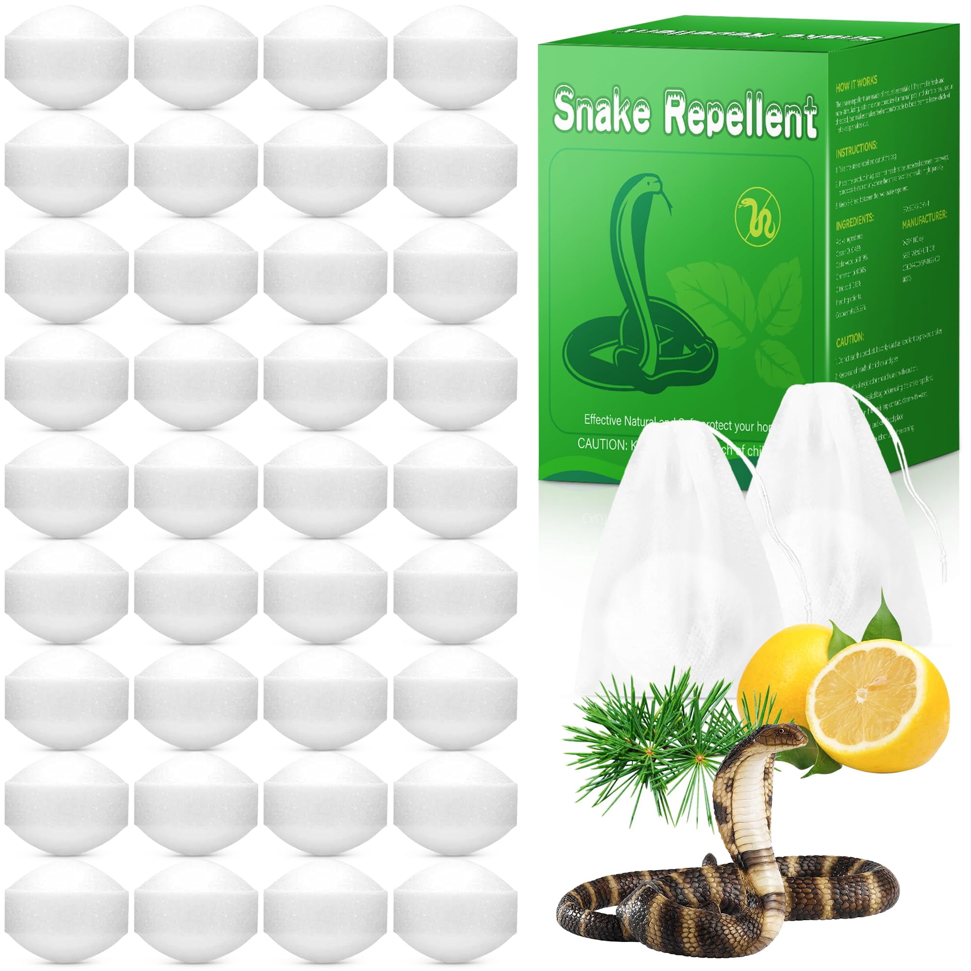 36 Pack Snake Repellent with Safe Ingredients - Eco-Friendly, Non-Toxic ...