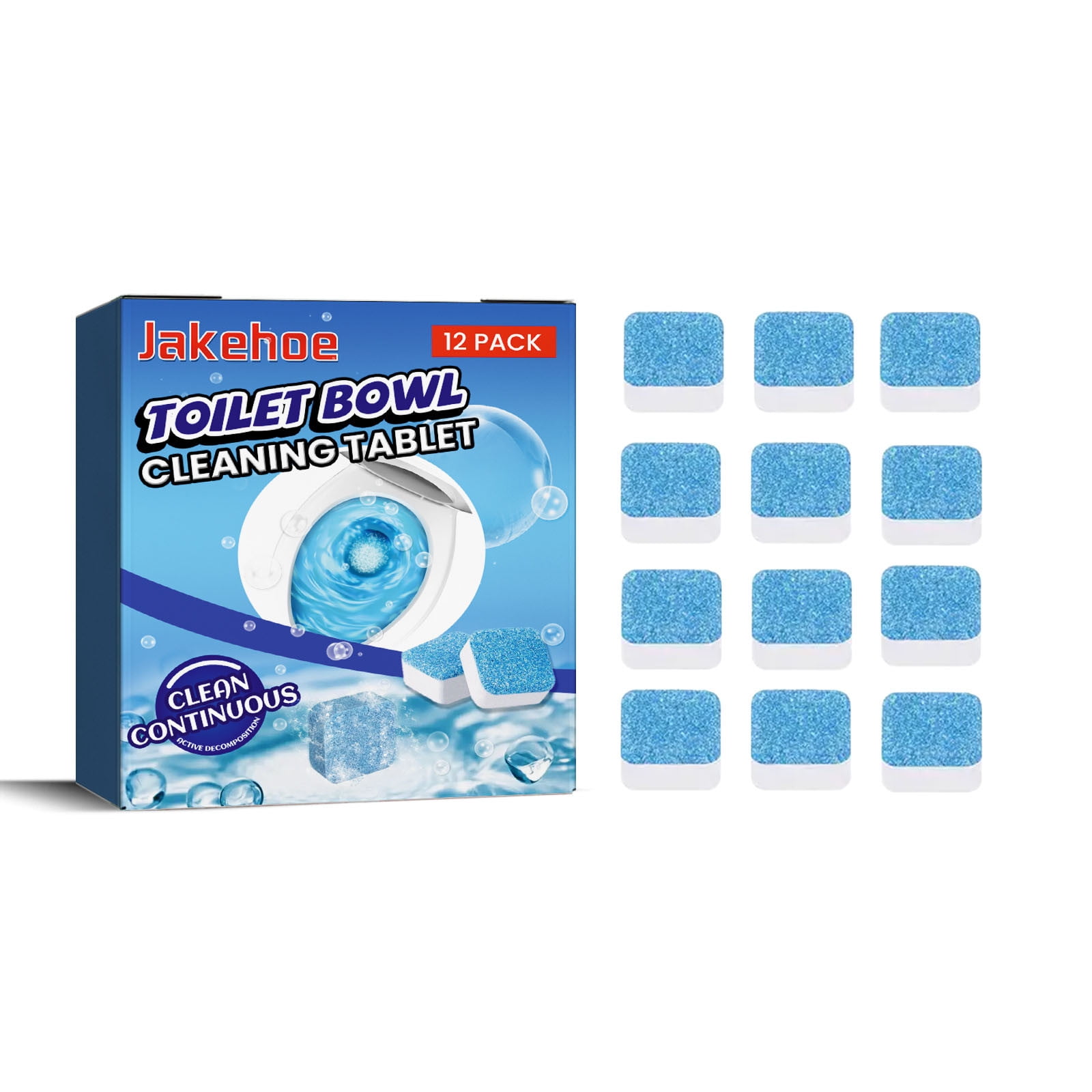 36-Pack Toilet Bowl Cleaner Tablets - Effervescent Bleach & Deodorant ...