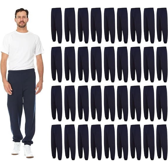 36 Pack Wholesale Men's Jogger Sweatpants Homeless Shelter Donation ...