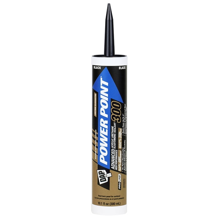 36-Pack of 10.1 oz Dap 18946 Black Power Point 300 Acrylic Urethane ...