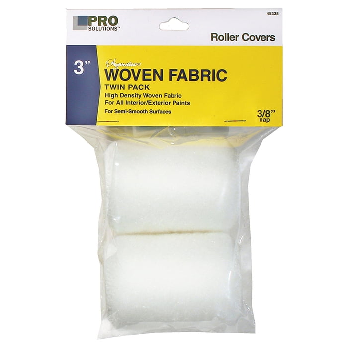 36-Pack of 3” x 3/8” Nap Pro Solutions 45338 Signature, White Woven ...