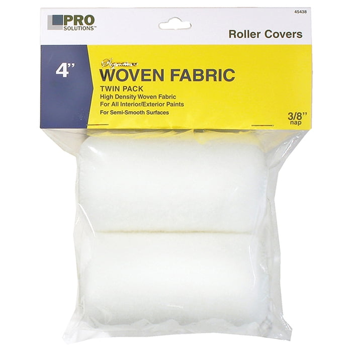 36-Pack of 4” x 3/8” Nap Pro Solutions 45438 Signature, White Woven ...