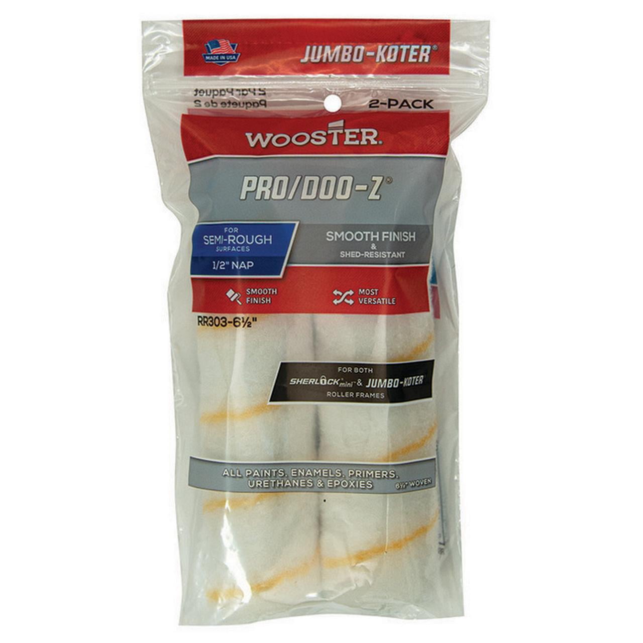 36-Pack of 6-1/2” x 1/2” Nap Wooster RR303 Jumbo-Koter Pro/Doo-Z Mini ...