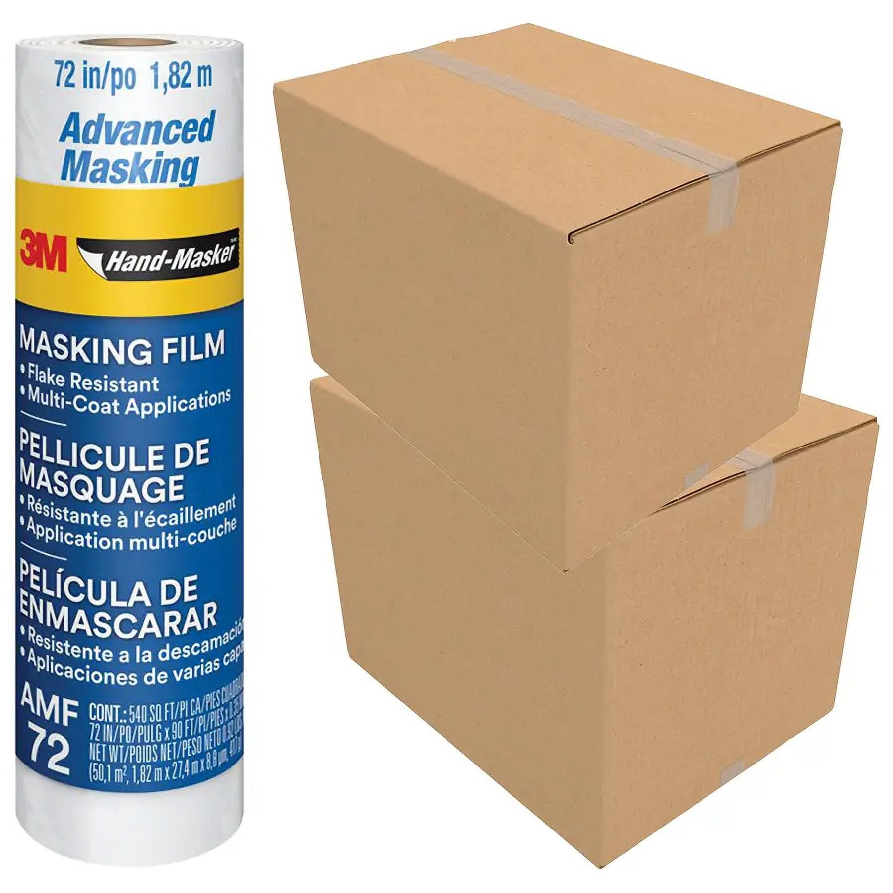 36-Pack of 72" x 90' 3M AMF72 Hand-Masker Pre-Folded Advanced Masking ...