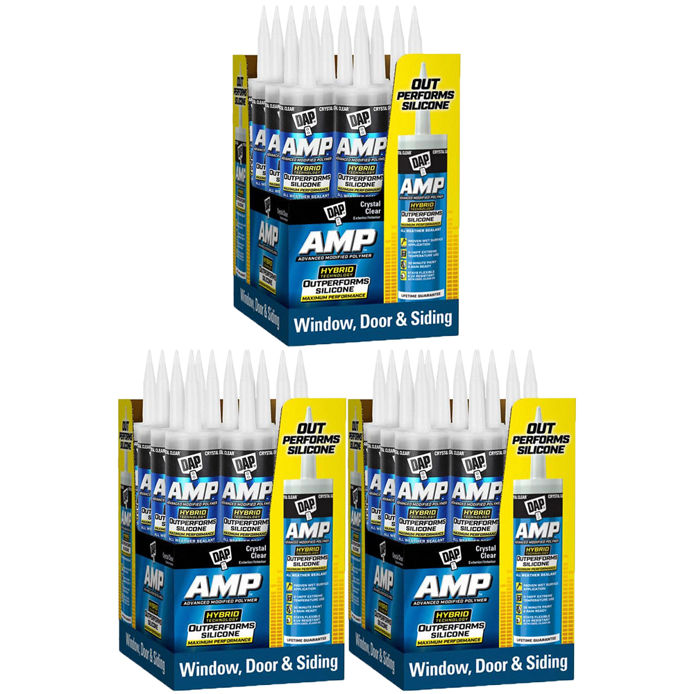 36‐Pack of 9 oz Dap 00761 Crystal Clear AMP Advanced Modified Polymer ...