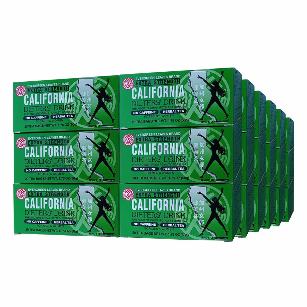 36 Packs Evergreen Leaves Brand Extra Strength California Dieters ...
