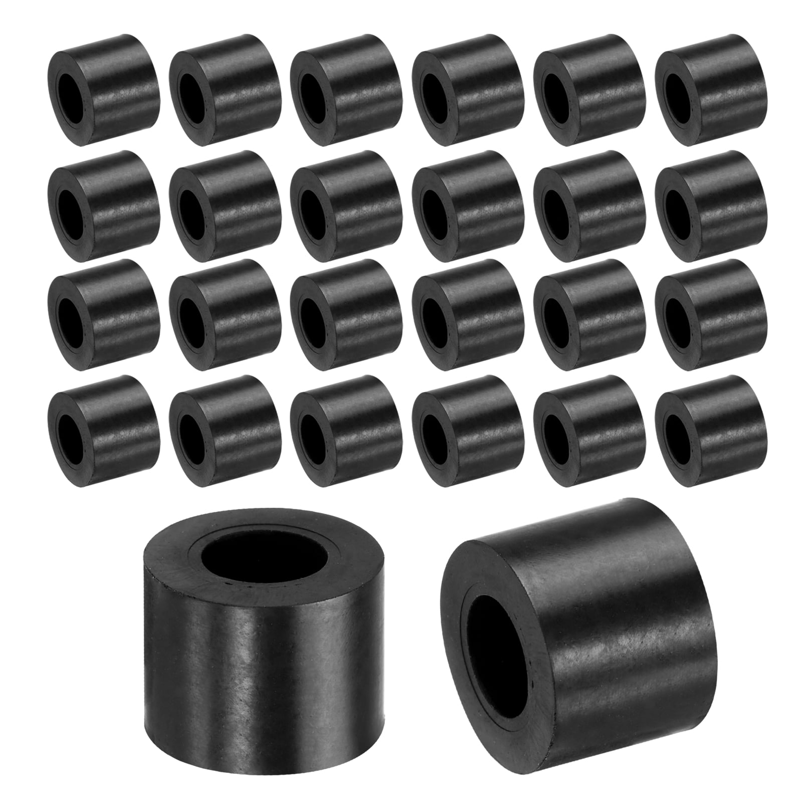 36 Packs Rubber Spacers 20mm OD, 10mm ID, 15mm Height Round Anti ...