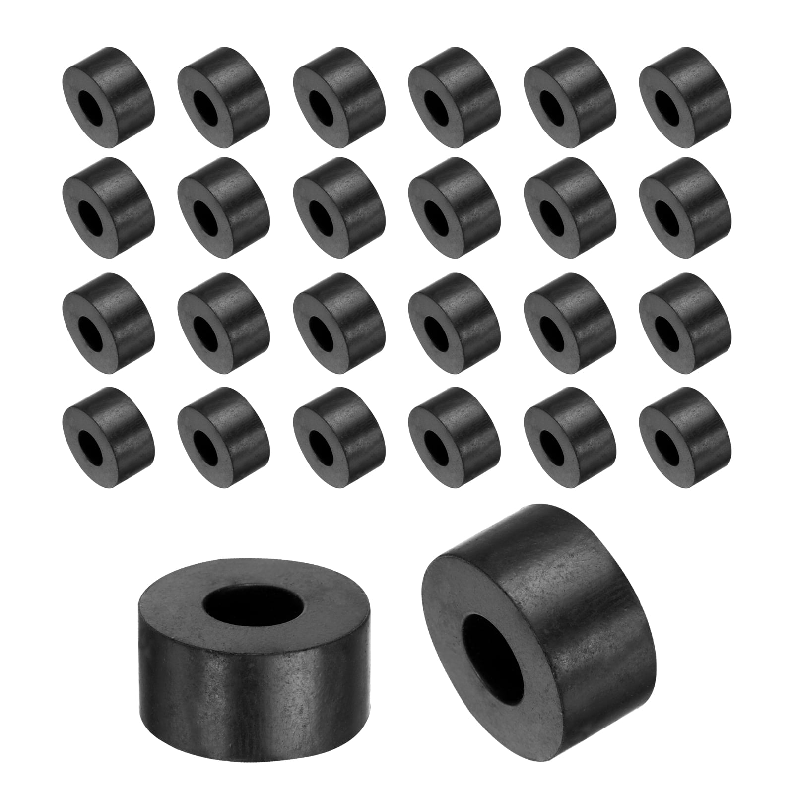 36 Packs Rubber Spacers 20mm OD, 8mm ID, 10mm Height Round Anti ...