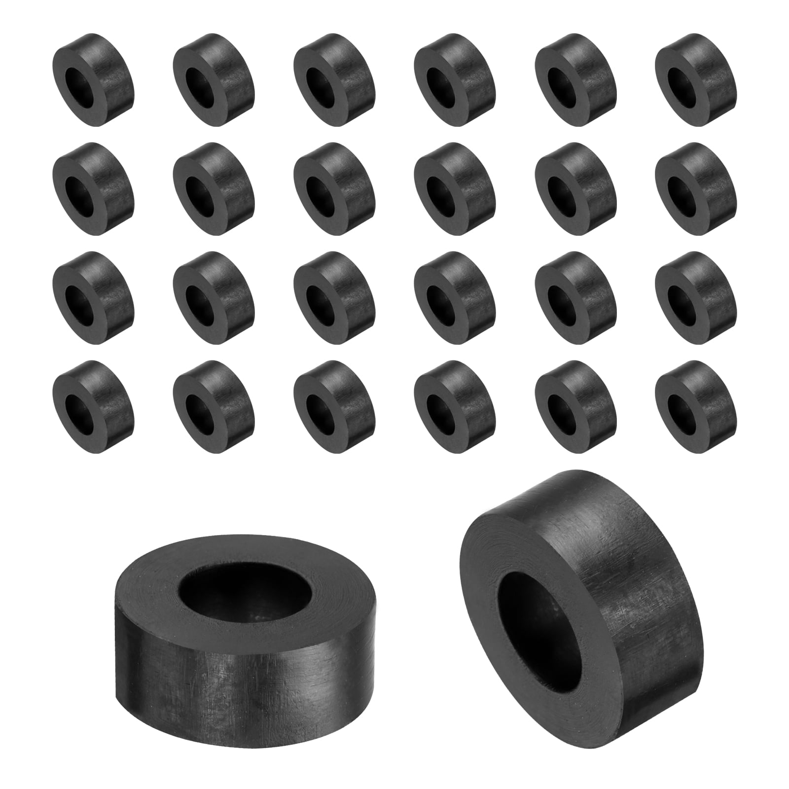 36 Packs Rubber Spacers 25mm OD, 12mm ID, 10mm Height Round Anti ...