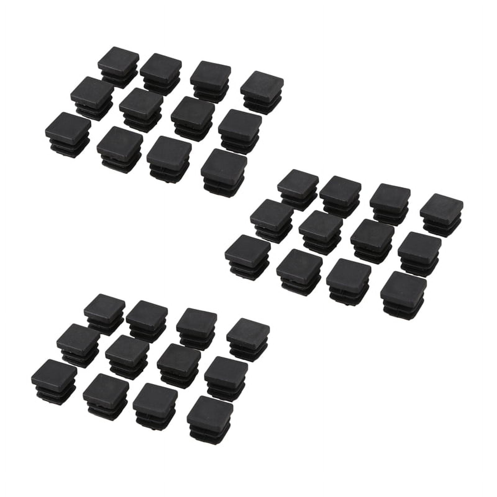 36 Pcs 15mm x 15mm Plastic Square Caps Tube Pipe Inserts End Blanking ...