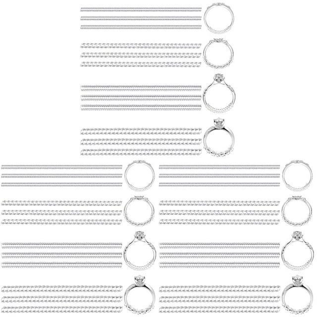 Onaparter 36 Pcs Adjustment Artifact Mens Silicone Rings Guards ...