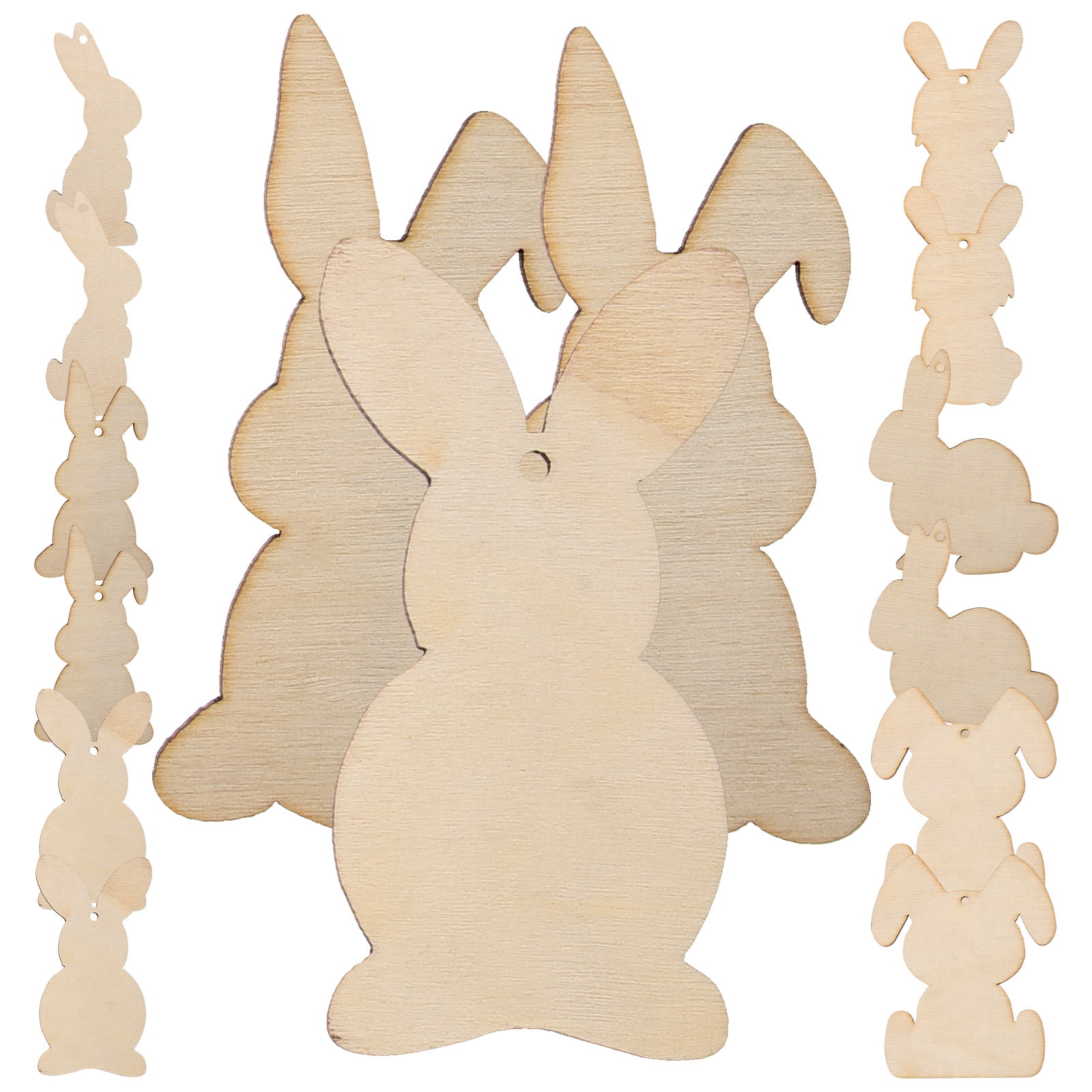 36 Pcs Autumn Decorations Driftwood for Crafts Rabbit Chips - Walmart.com