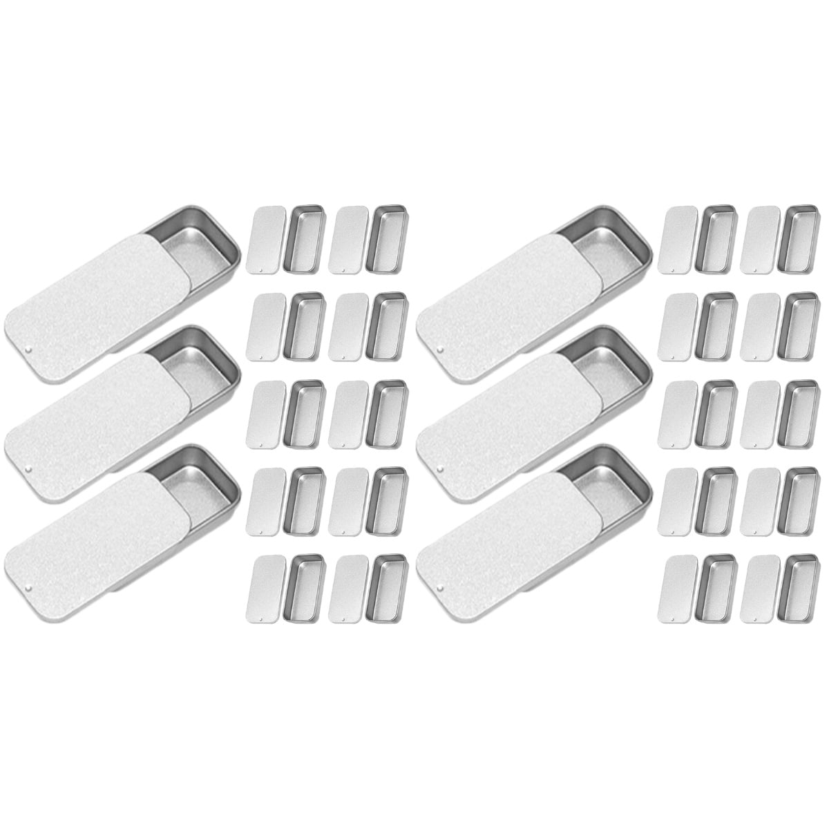 36 Pcs Balm Box Tinplate Gift Cans Small Iron Box Candy Storage ...