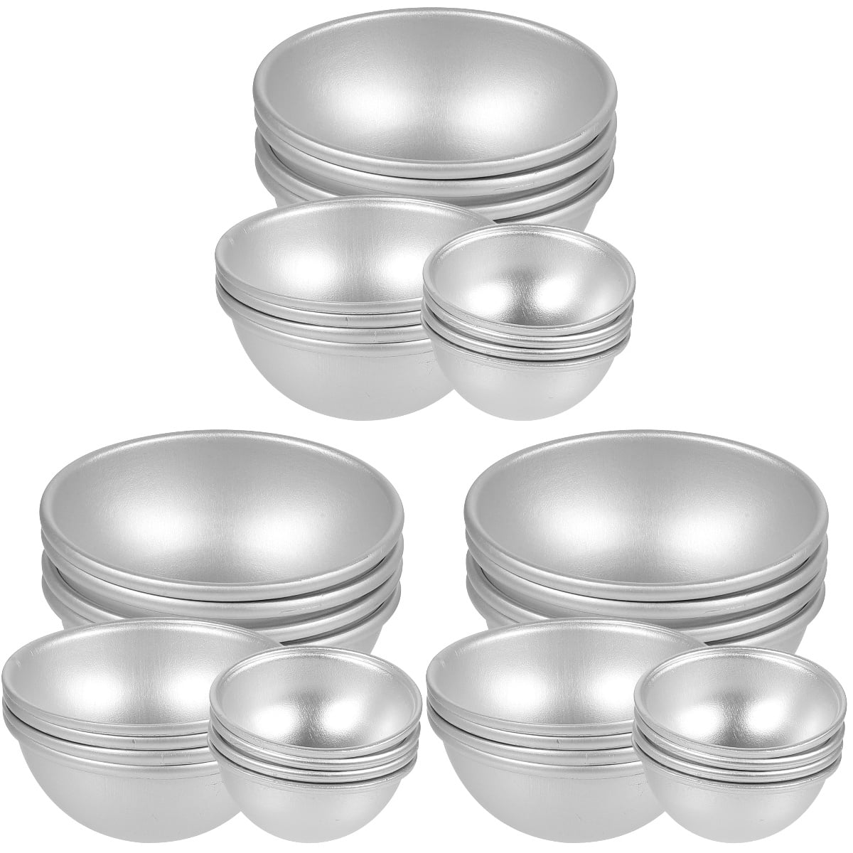 36 Pcs Bath Salt Ball Mold Semicircle Shape DIY Cake Pudding Half Molds ...