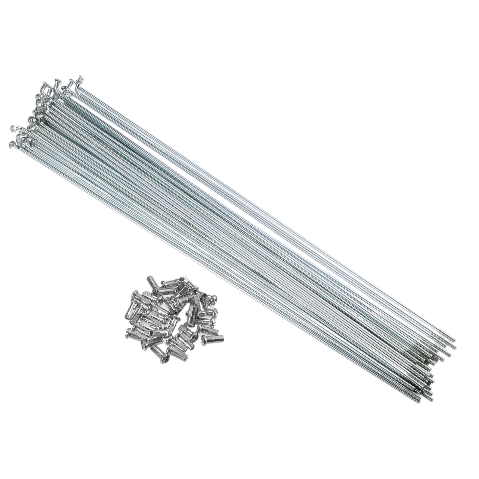 36 Pcs Bike Galvanized Spokes 13G Bike Spoke 268mm Length with Nipples ...