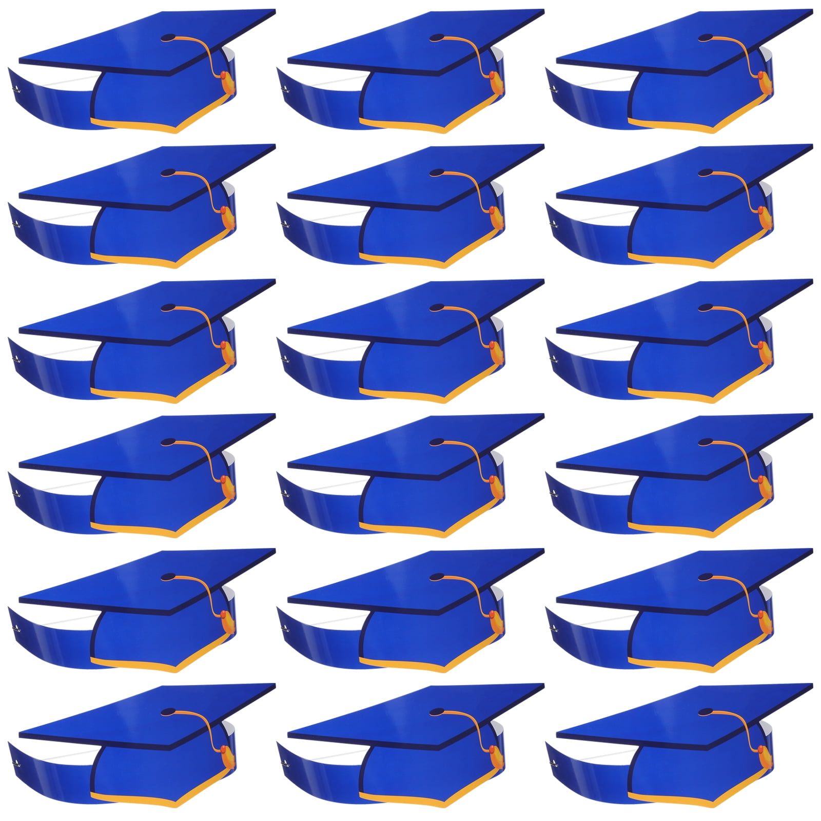 36pcs Graduation Party DIY Hats Paper Caps for Ceremony Photo ...
