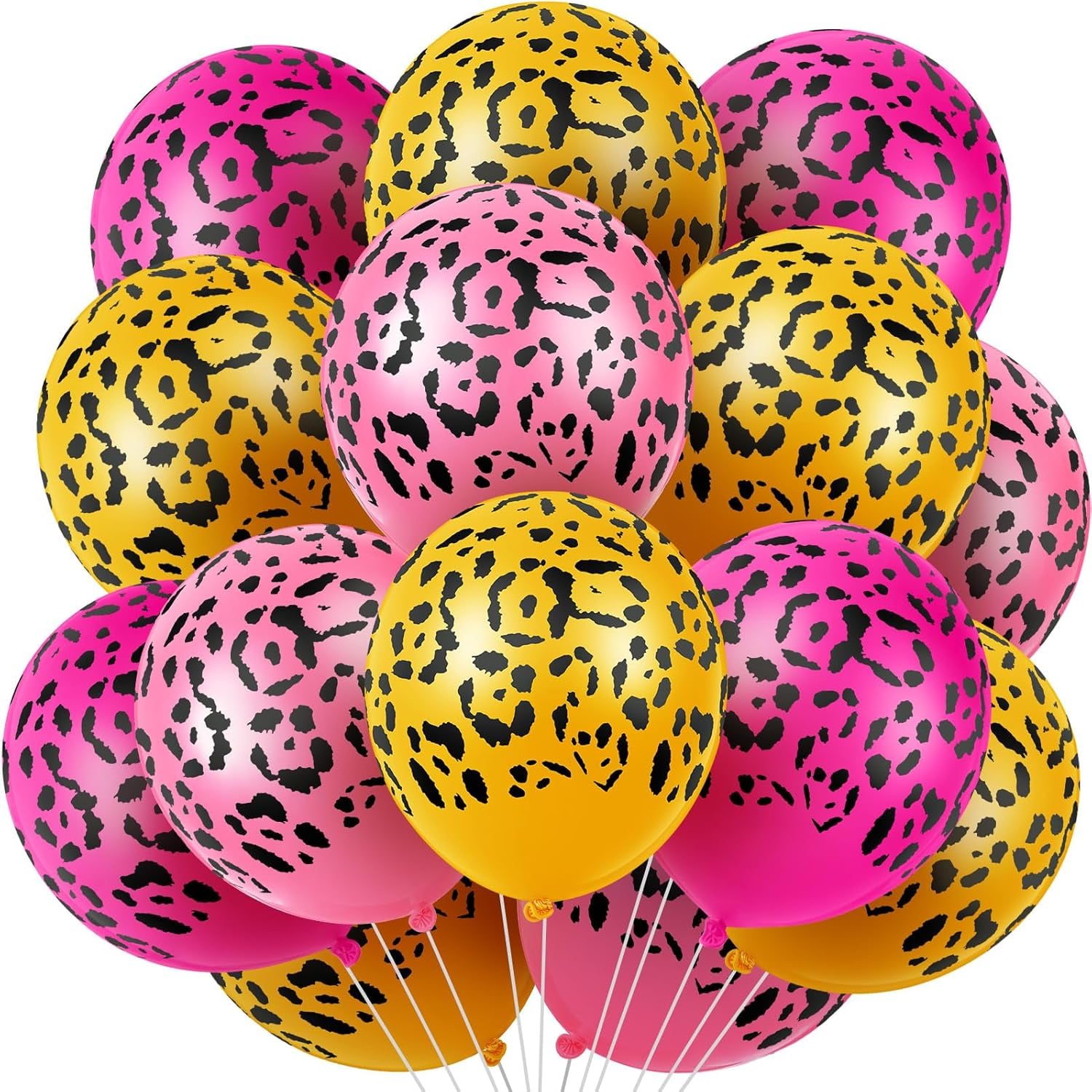 36 Pcs Cheetah Balloons Leopard Print Balloons Spots Latex Leopard ...