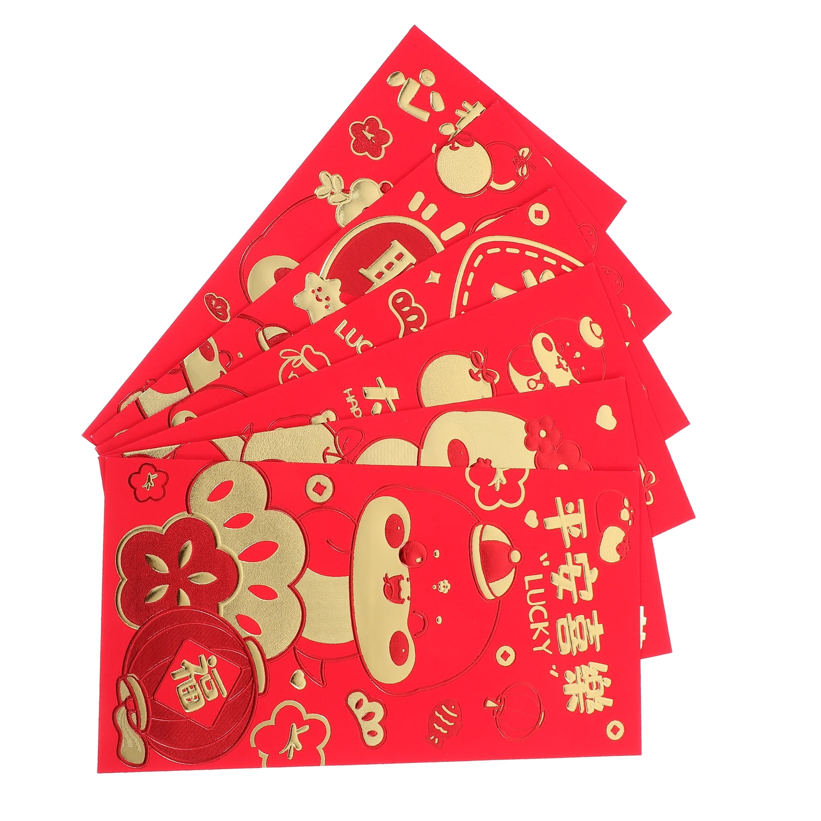 36 Pcs Chinese New Year Lucky Money Packets 2025 Year of the Snake Red ...