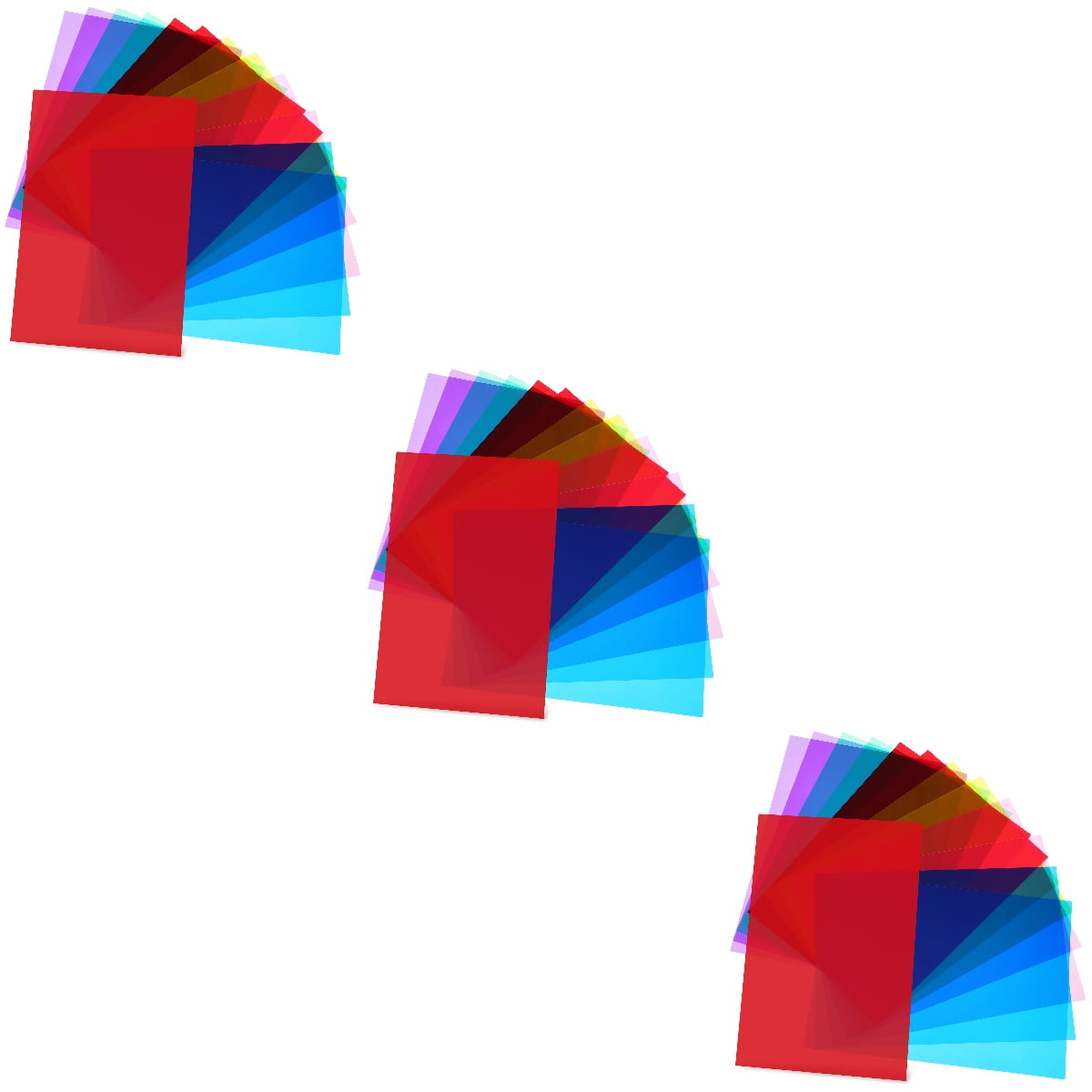 36 Pcs Color Films Light Filters Light Diffuser Film Colored Sheets For ...