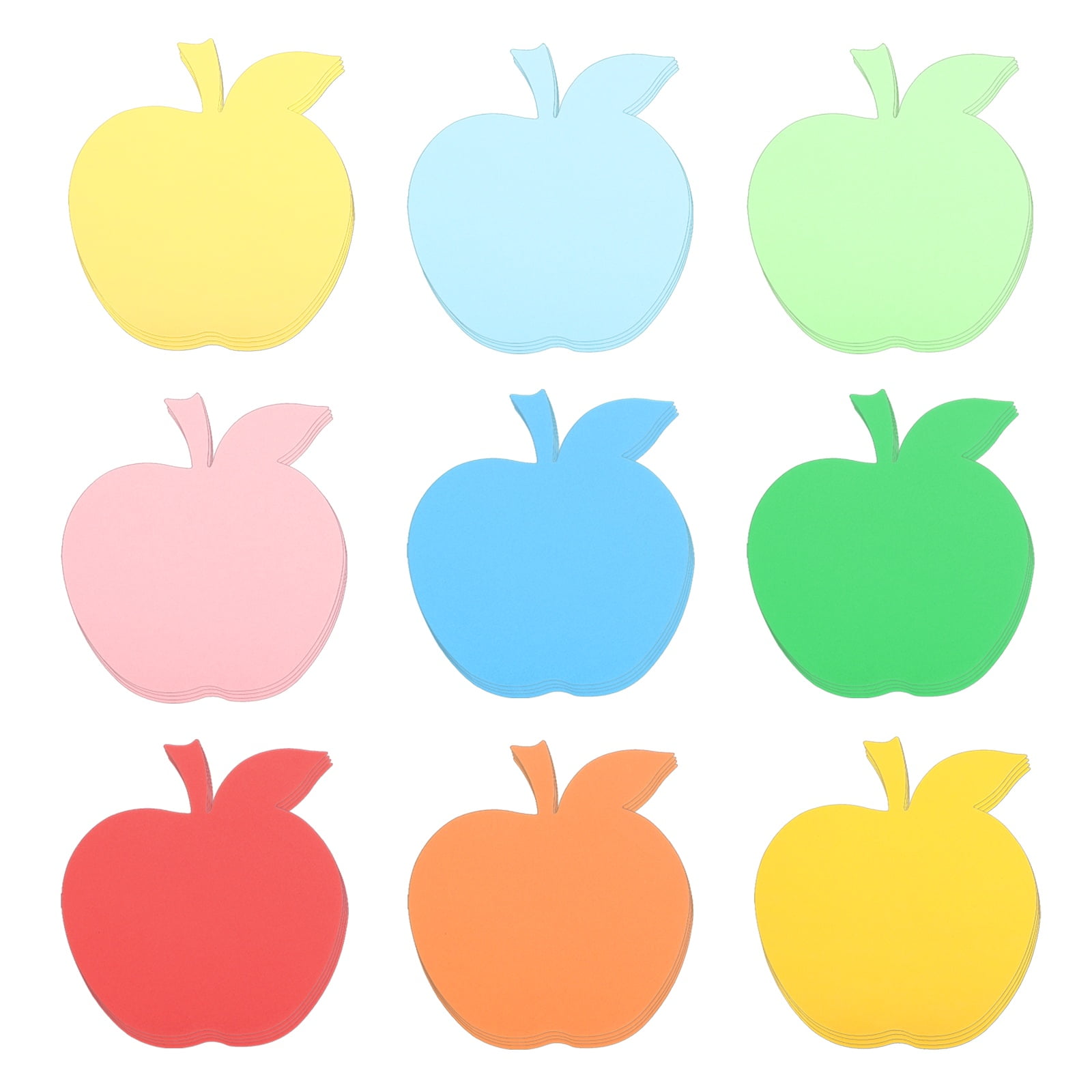 36 Pcs Colorful Apple Paper Cutouts, Bulletin Board Cutouts Decor ...