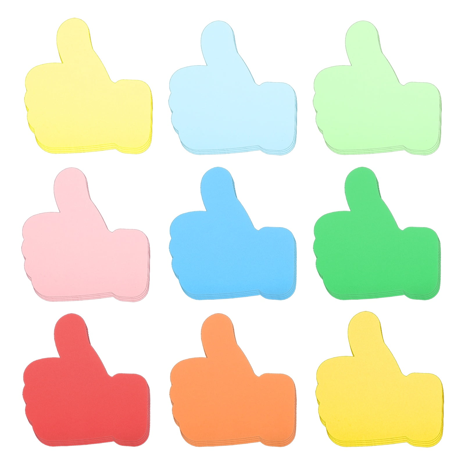 36 Pcs Colorful Thumbs Up Paper Cutouts, Bulletin Board Cutouts Decor ...