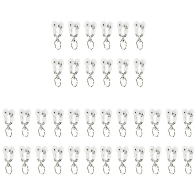 36 Pcs Drapes Ceiling Curtain Track Track Pulley for Cloth Curtain ...
