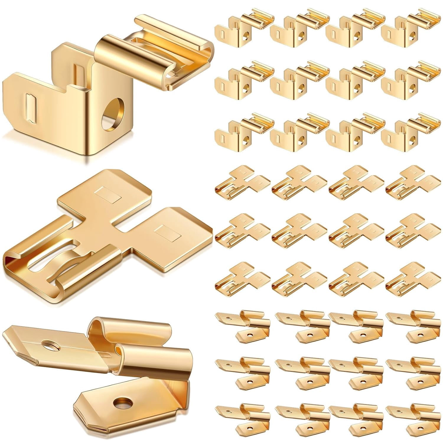 36 Pcs Electrical Quick Splice Wire Terminals, Piggyback Spade ...