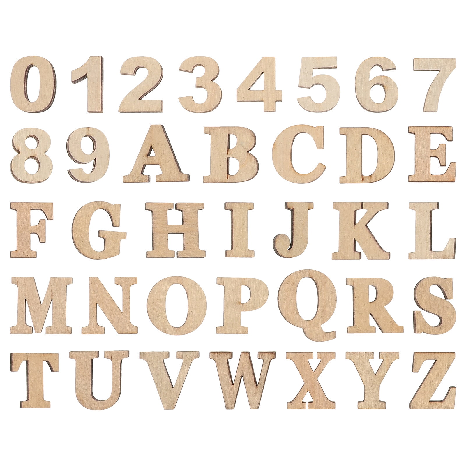 36 Pcs English Alphanumeric Adhesive Stickers Letters Scrapbook Cutouts ...