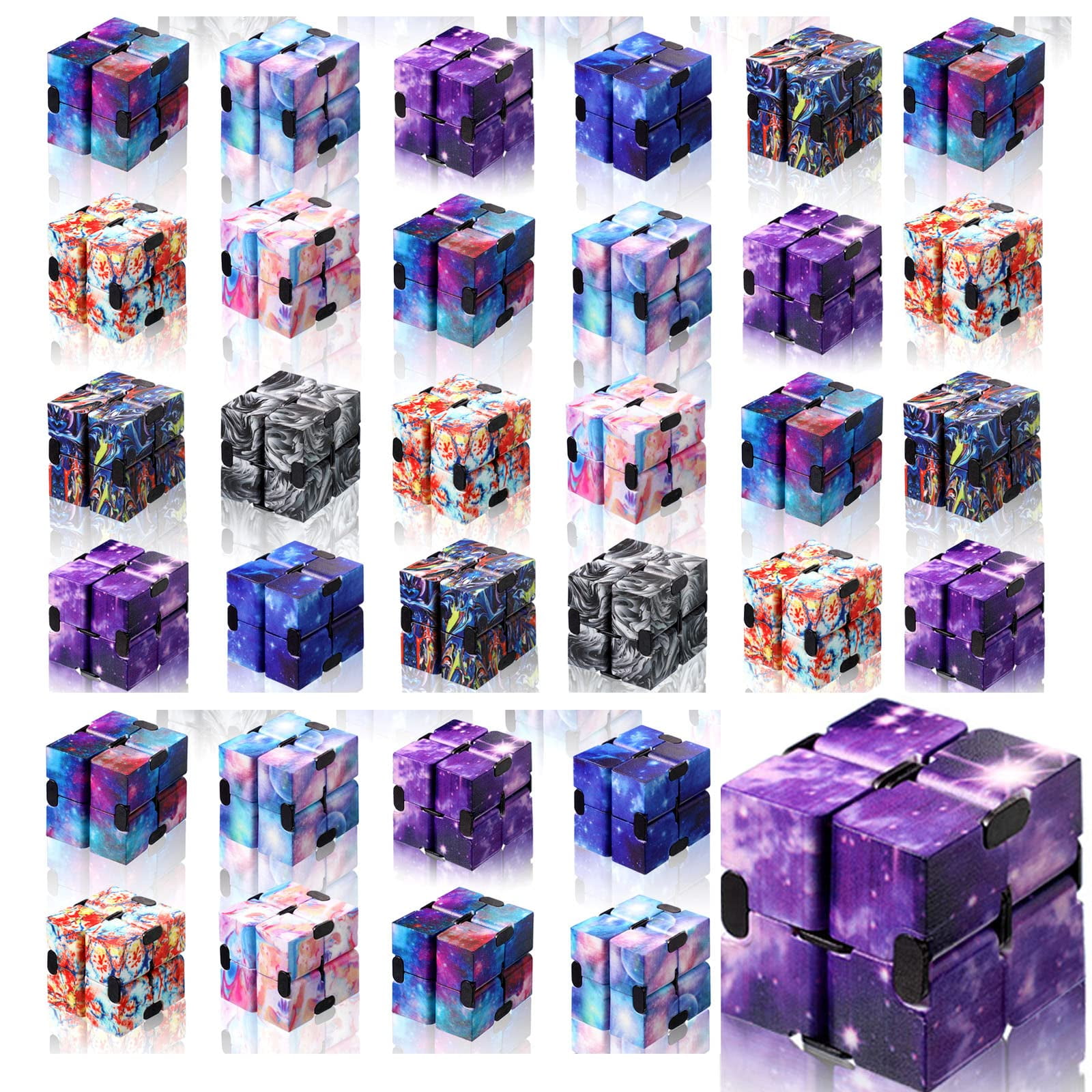 36 Pcs Infinity Cube Sensory Toy Handheld Infinite Cube Flipping Hand ...