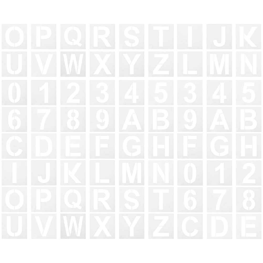 36 Pcs Letter Template Oil Paint Painting Tool Stencil for Stencils on ...