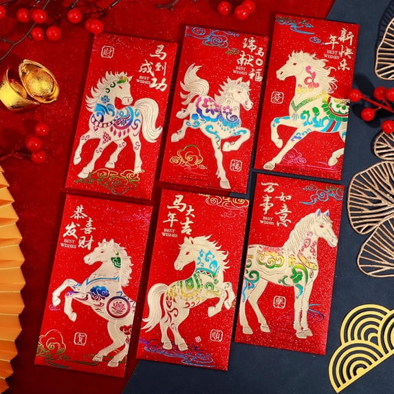 36 Pcs Lunar New Year Red Envelopes, Red Envelopes Chinese New Year ...