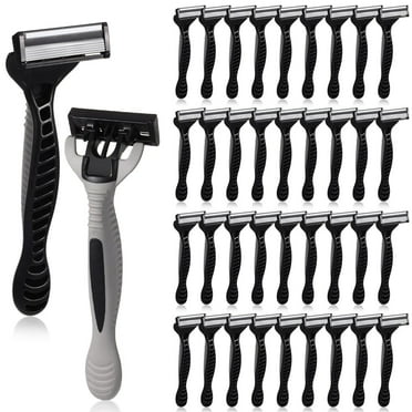 50 Pcs Men's Disposable Razors Bulk 3 Blade Men Razors for Head ...