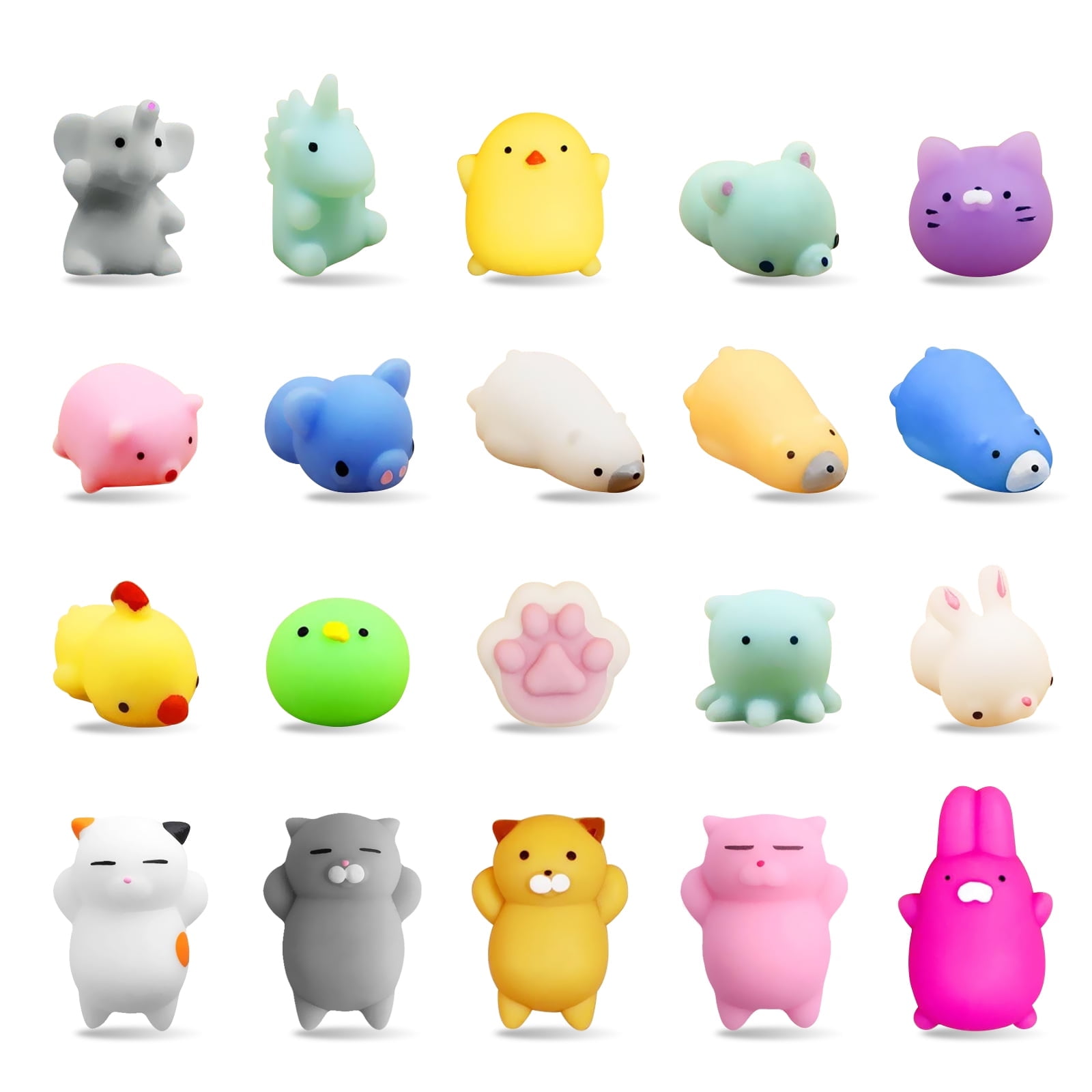 36 Pcs Mini Mochi Squishy Toys, Animal Squishies Party Favors, Stress ...