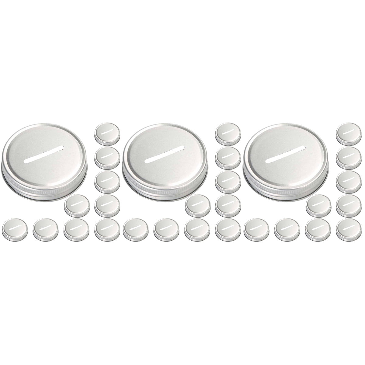 36 Pcs Piggy Bank Coin Lid Coins Canning Accessory Mason Jar Lids Coin ...