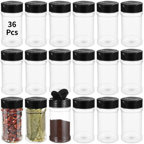 Plastic Spice Jars Shaker Lids