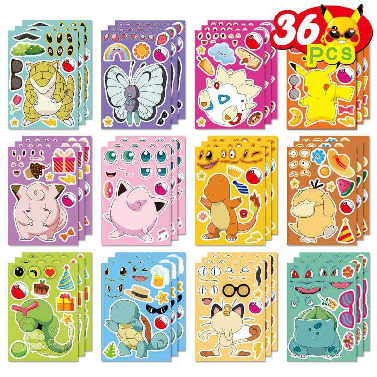 36 Pcs Pokemon Manga Stickers Collector Set - Premium Vinyl Decals for ...