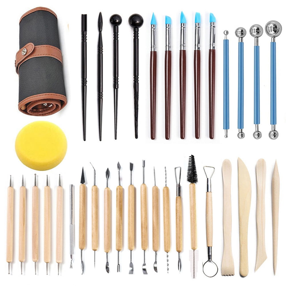 36 Pcs Pottery Clay Sculpting Tools Polymer Clay Tools, Pottery Clay ...
