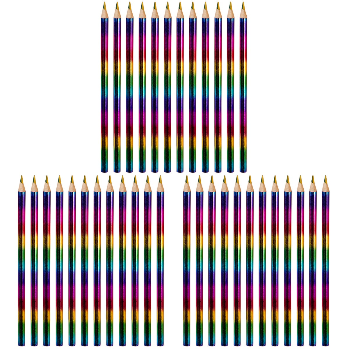 36 Pcs Rainbow Pencil Graffiti Oil Paint Colored Penciles Pencils Bulk ...
