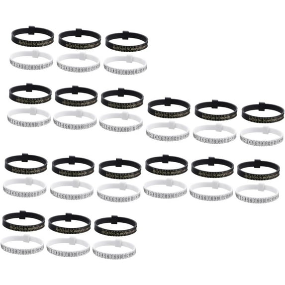 36 Pcs Ring Measurer Plastic Ring Sizer Ring Sizer Measuring Gauge ...