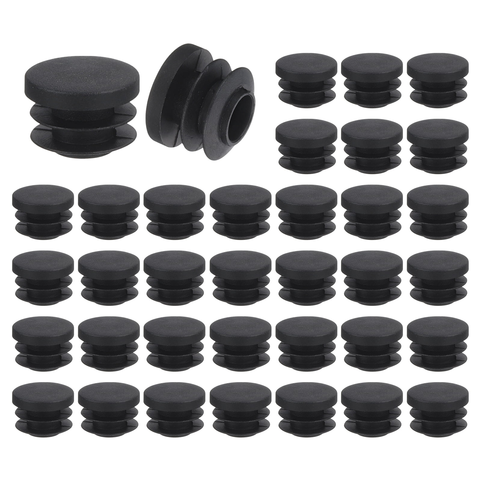 36 Pcs Round Plastic Plug, Furniture Leg Pipe Insert for Chair, Sofa ...