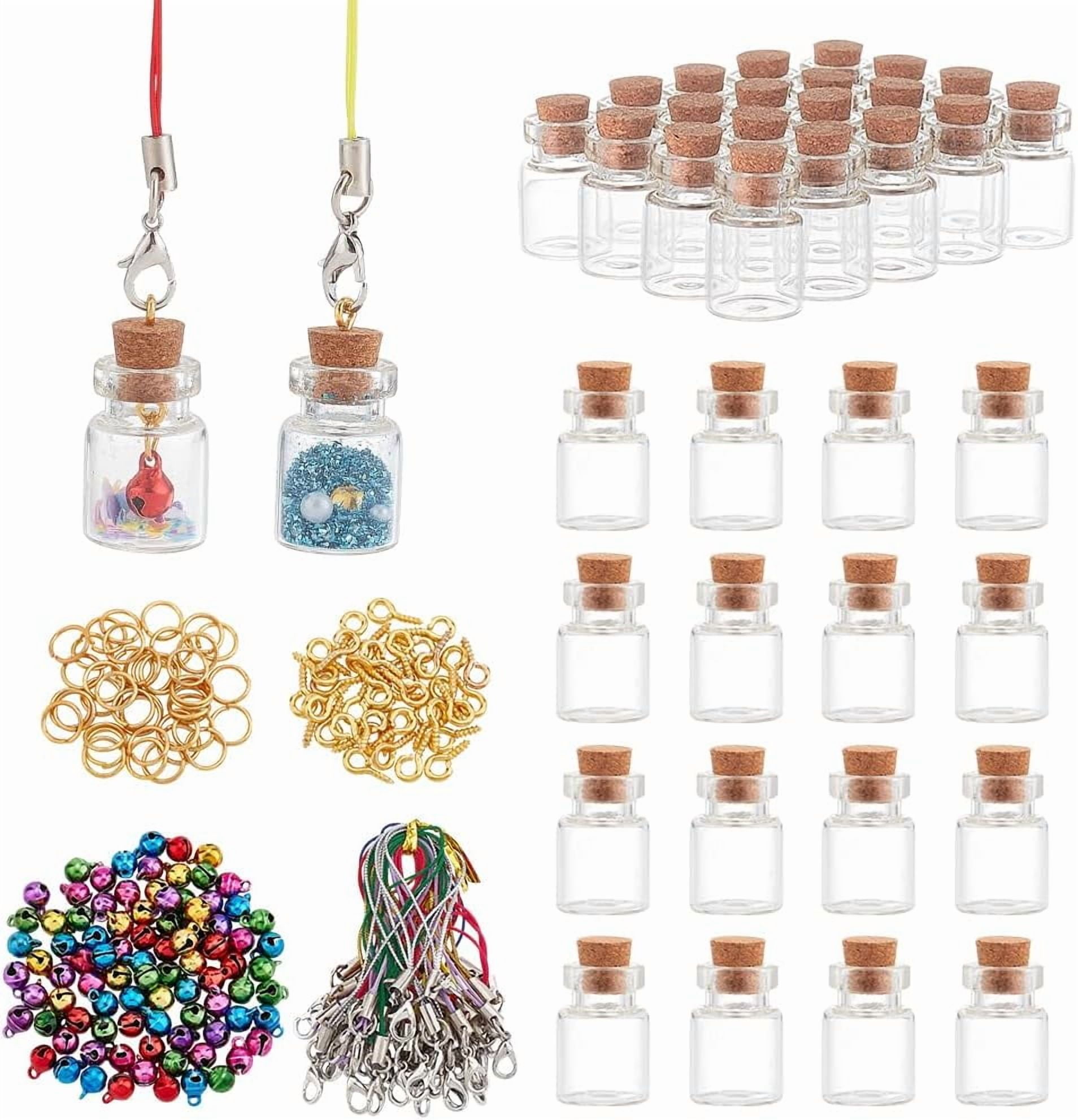 36]Pcs Small Glass Bottles with Cork Stopper 5ml Mini Small Glass ...