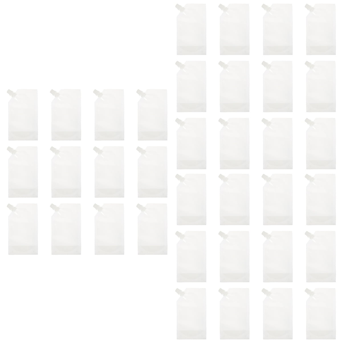 36 Pcs Smoothie Container Plastic Flask for Liquor Self-supporting ...