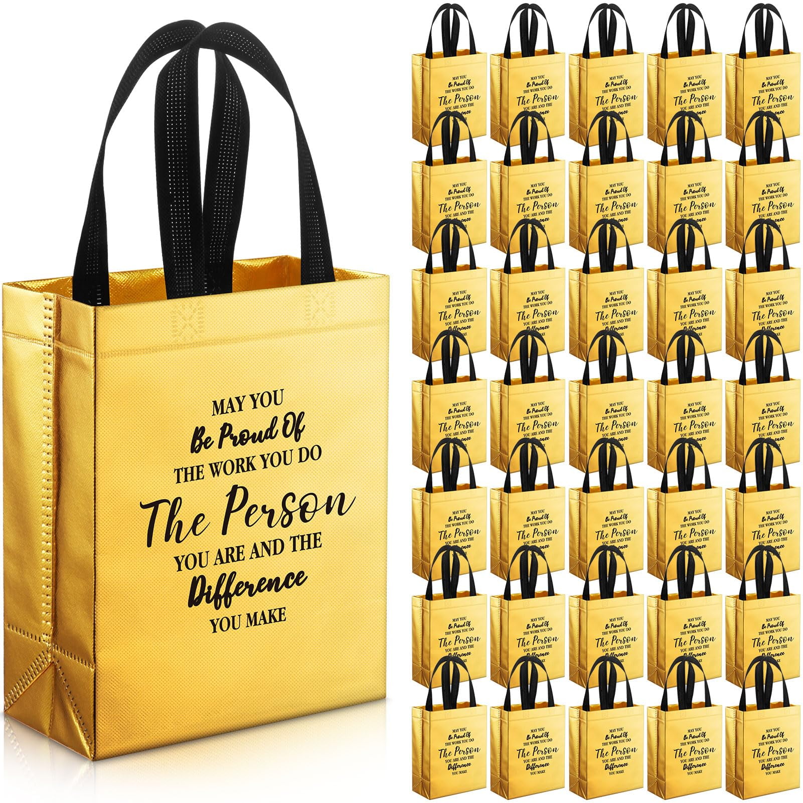 36 Pcs Thank You TSF6 Reusable Gift Bags Employee Gift Bags May You Be ...