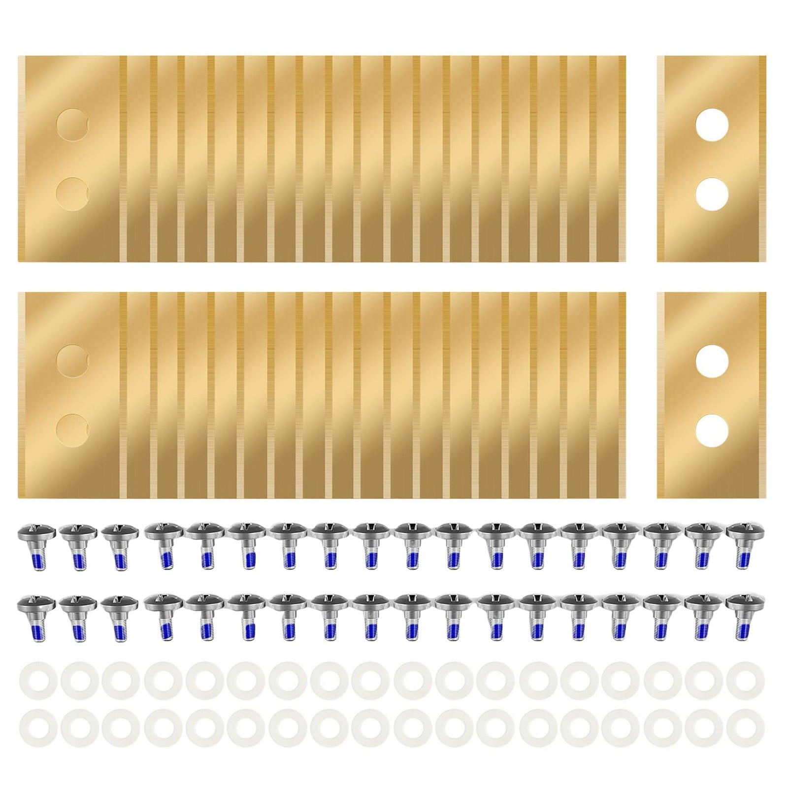 36 Pcs Titanium Coated Robotic Lawnmower Replacement Blades Fits for ...