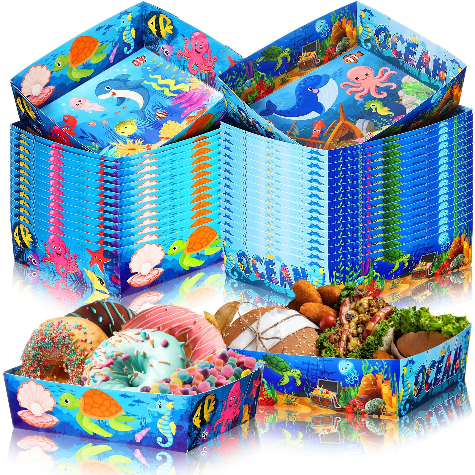 36 Pcs Under The Sea Theme Birthday Party Supplies 5 lb Large Paper ...
